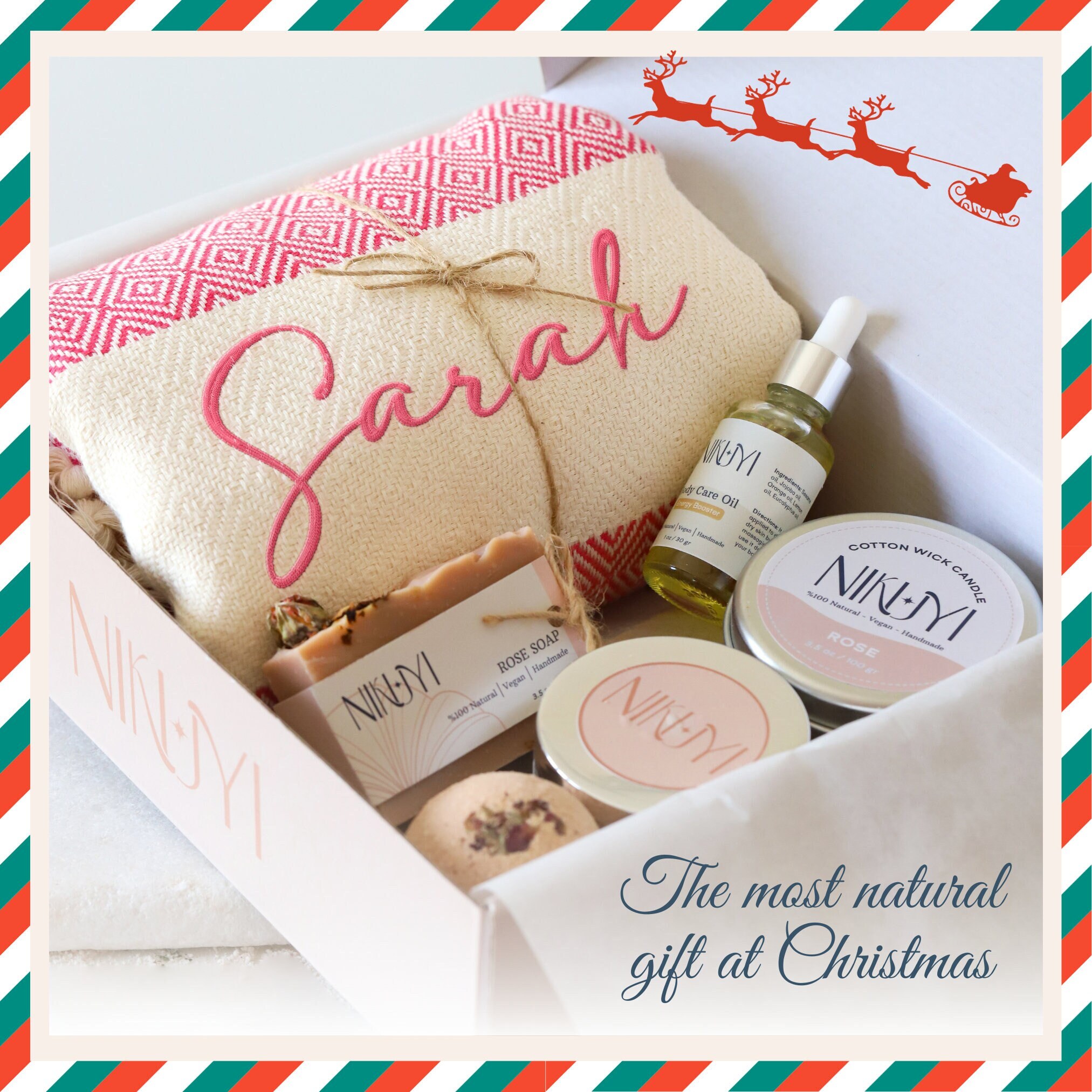 Spa Christmas Gift Set for Her Personalized Holiday Gift - Etsy