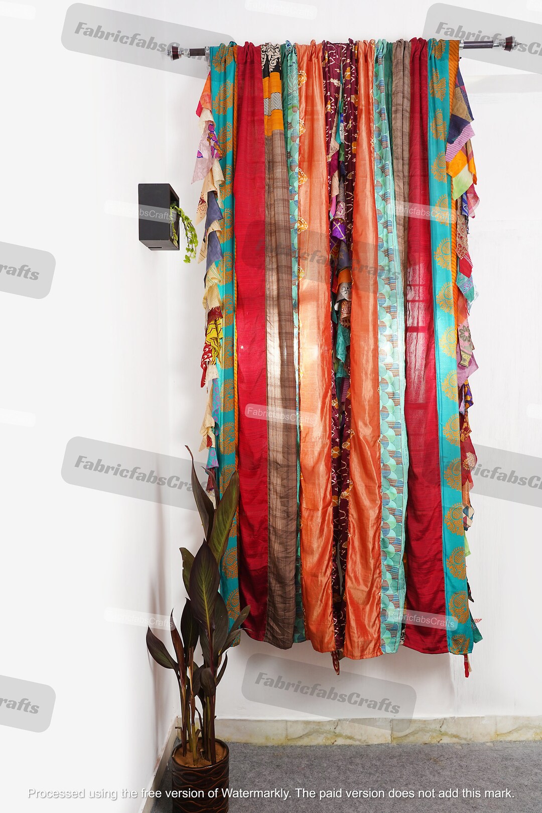 2 Pc of Indian Vintage Old Silk Sari Multi Color Handmade - Etsy