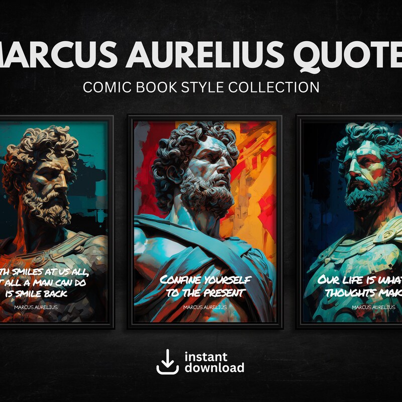 Marcus Aurelius Art - Etsy UK