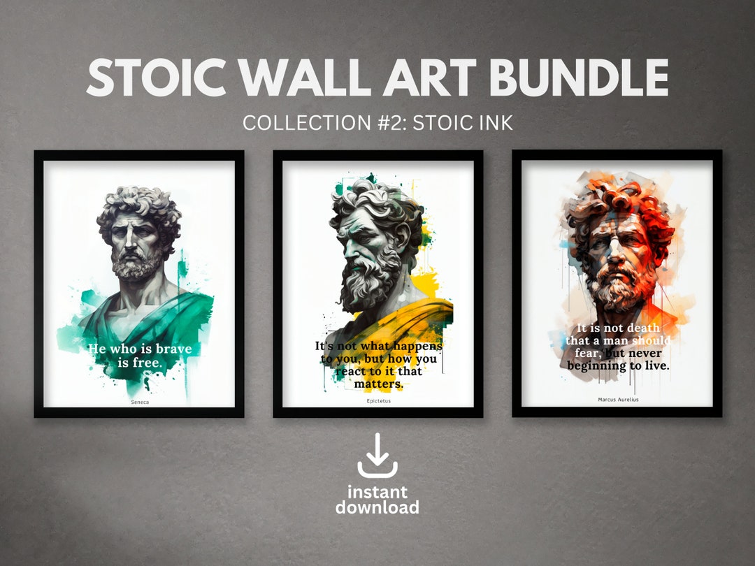 Stoicism Wall Art Bundle Philosophy Poster Digital Download - Etsy