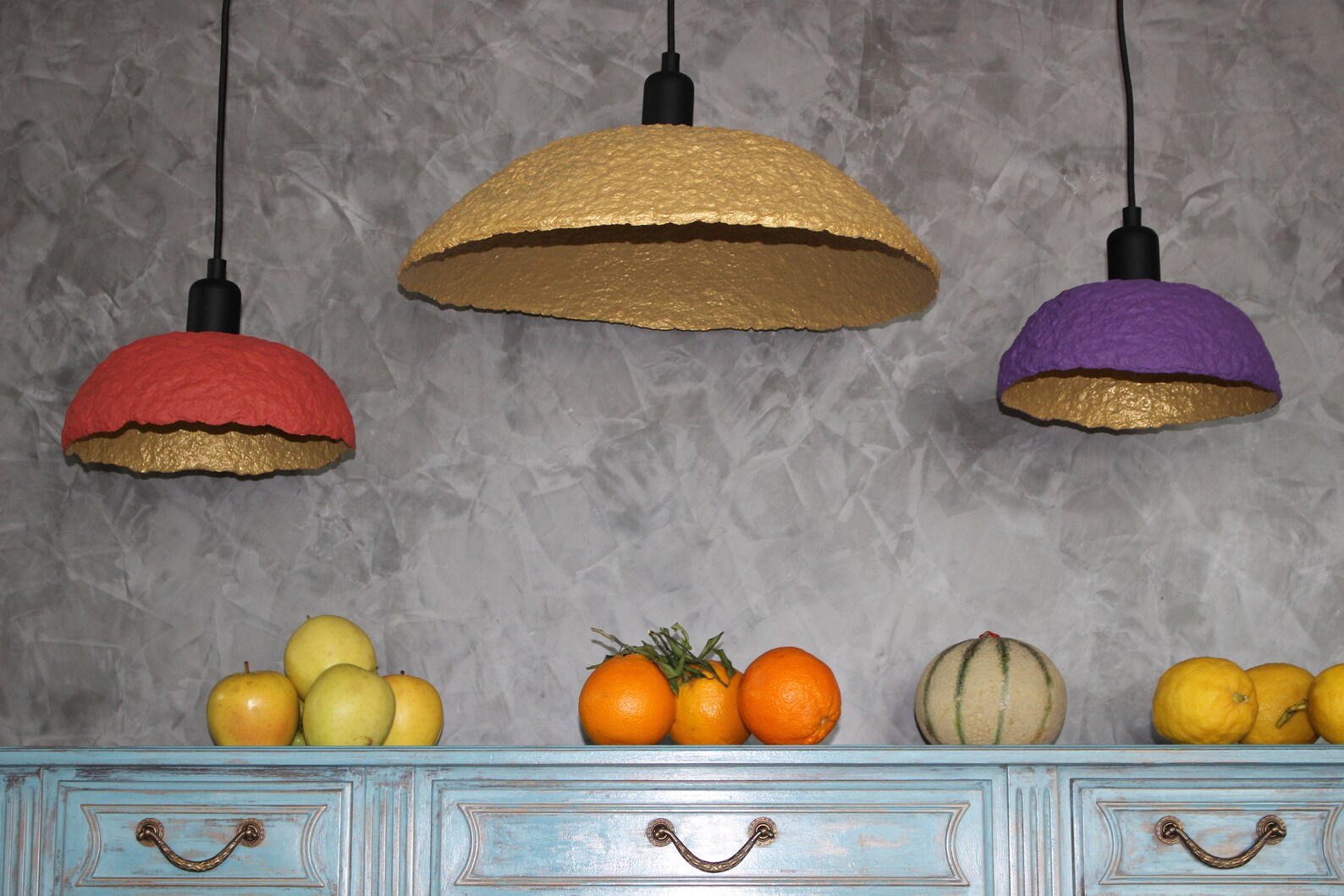 Paper Mache Lamp Kiran - Etsy