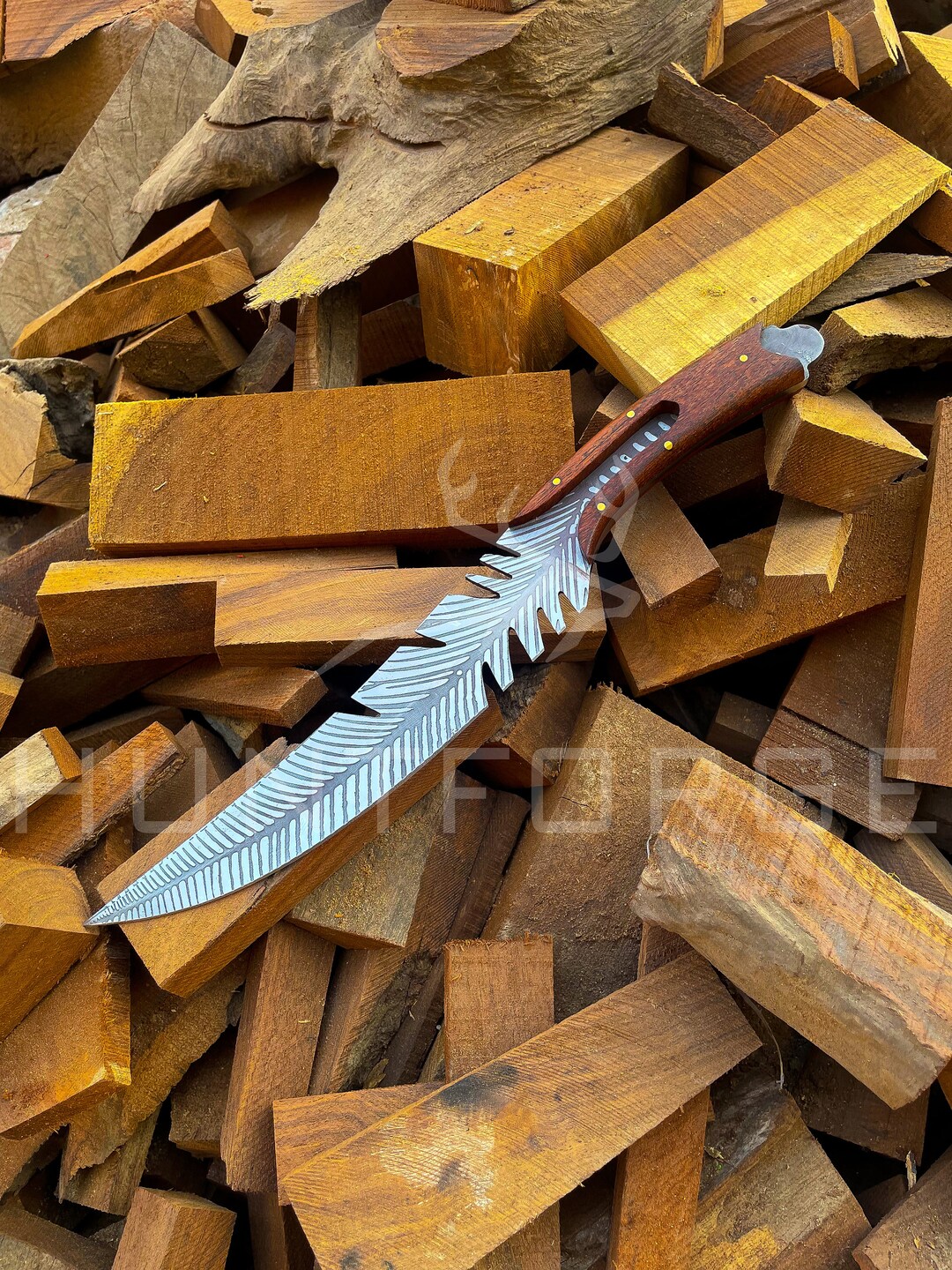 Hand Forge Steel Knife, Leaf Shape Knife, Best Gift to Give, Gift for ...