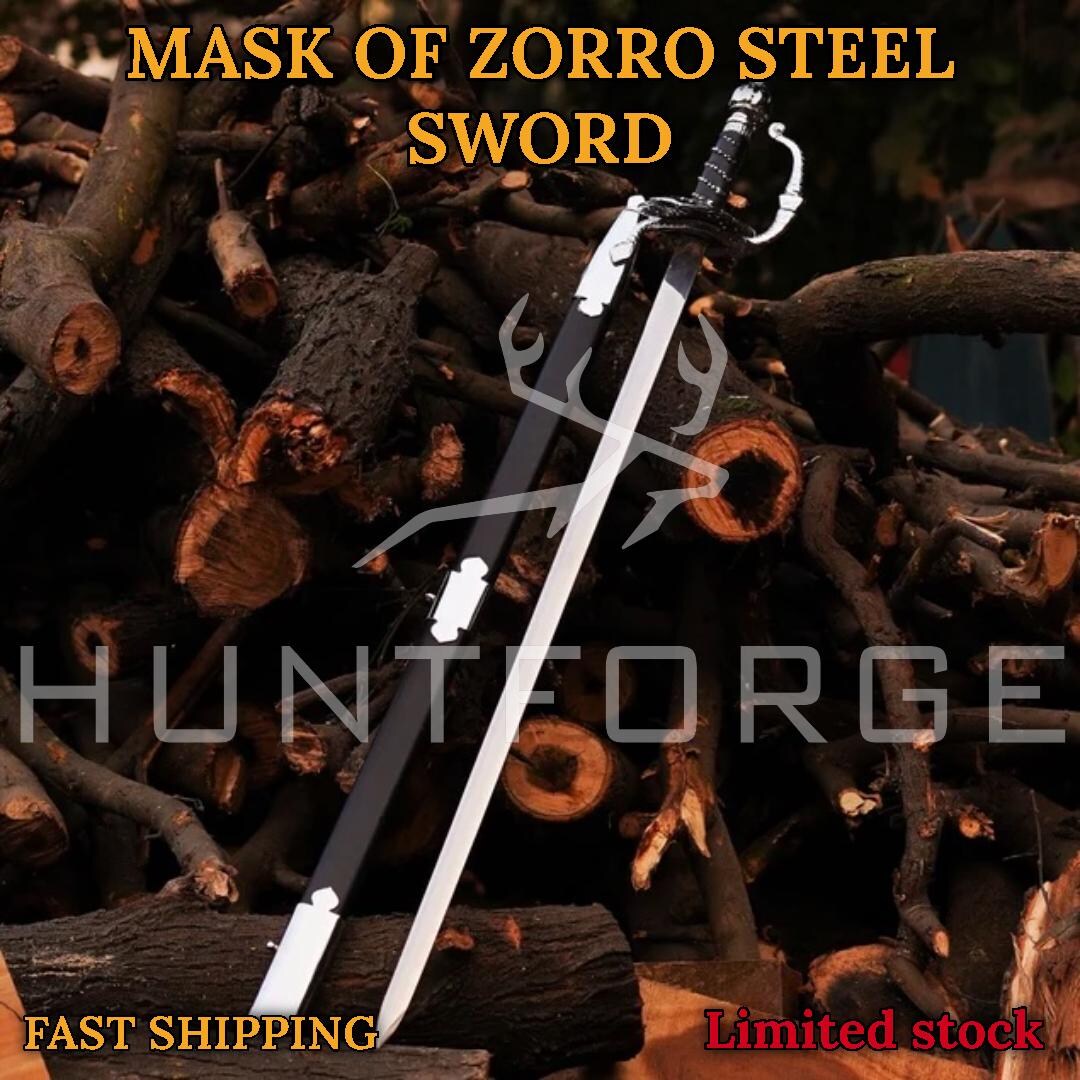 The Legend Of Zorro Rapier Sword Replica Stainless Steel Movie Sword With Scabbard Groomsmen