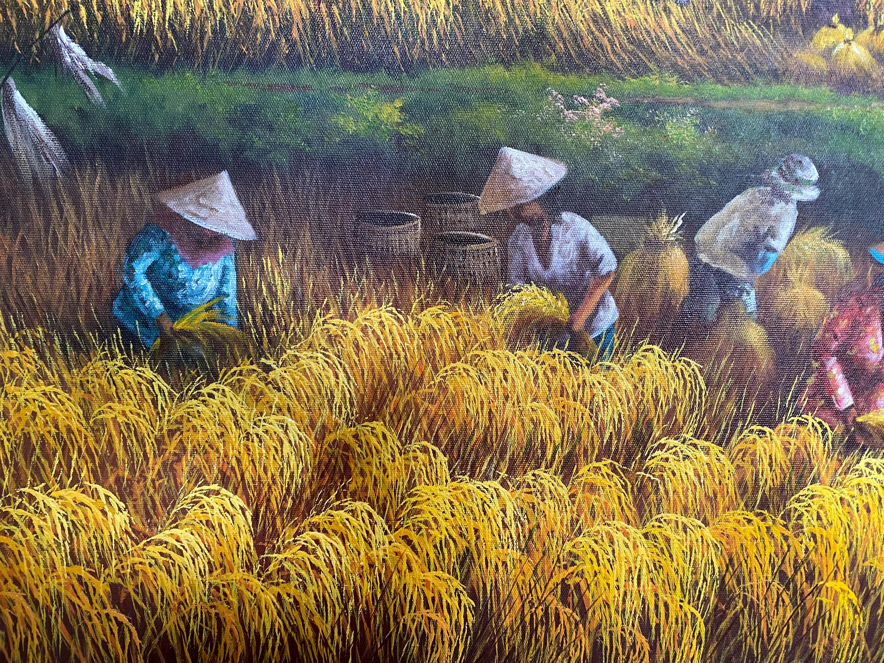 Great Harvest Paintings, Landscape Paintings, Views of Mount Agung Bali ...