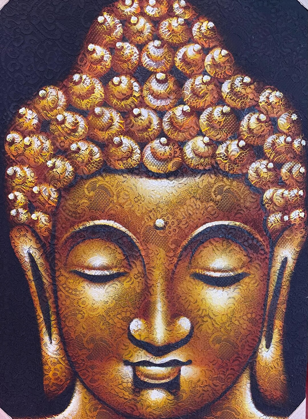 Budda Painting, Original Painting, Wall Decor, Handmade Painting ...
