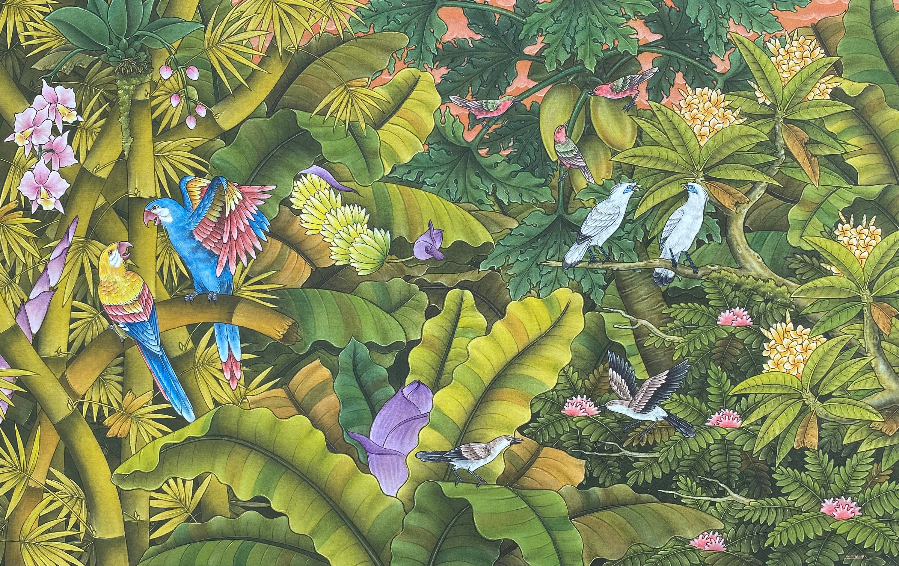 Bird Paintings, Nature Paintings, Balinese Starling Paintings ...