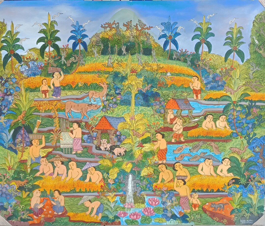 Traditional Balinese Paintings, Balinese Landscape Paintings, Ubud ...