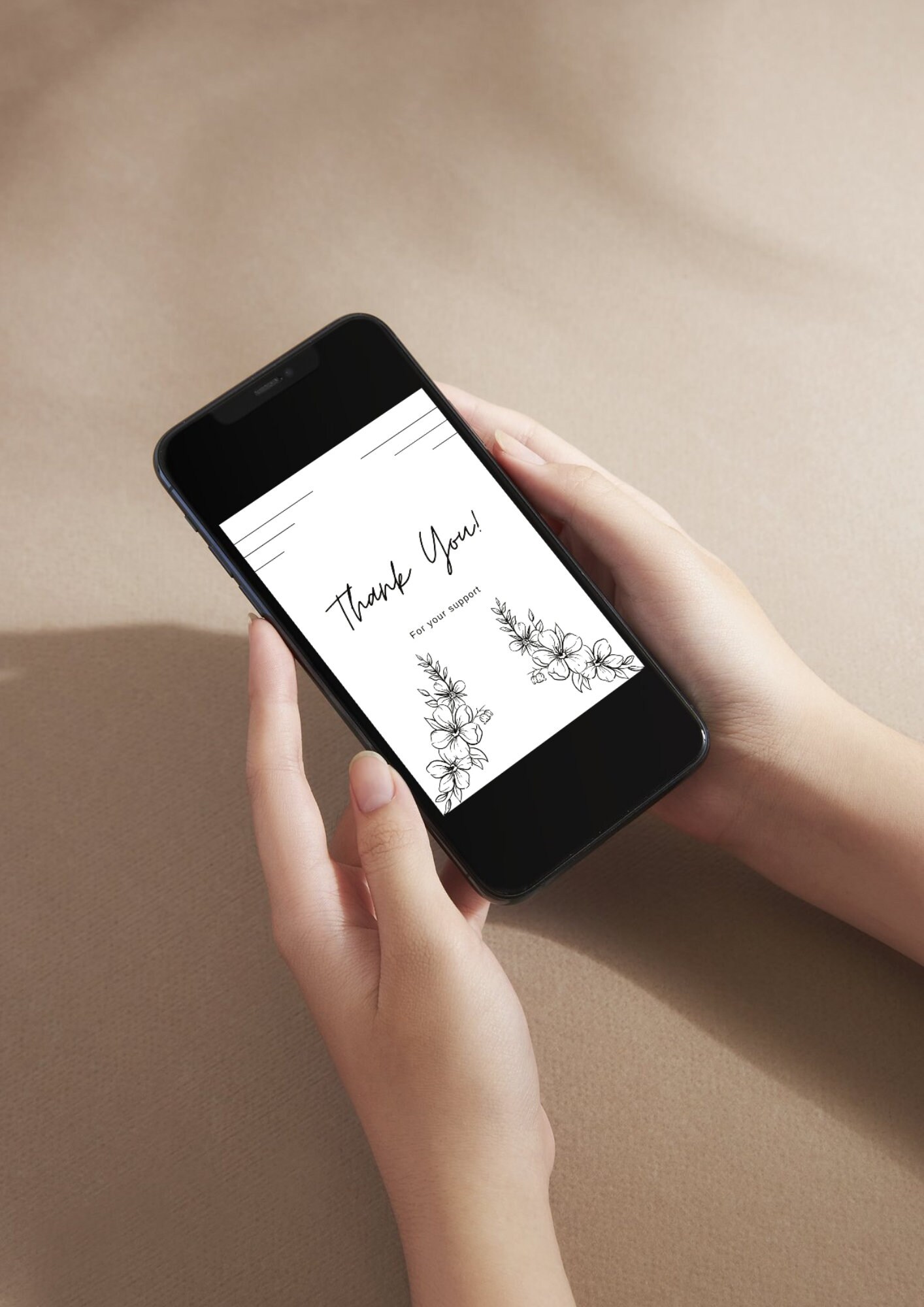 Thank You Card Thank You Card Printable Thank You Card Digital Thank ...