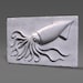 Squid Bas Relief 3D Model: CNC Laser Engraving (STL + Depth Map) - Etsy