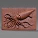 Squid Bas Relief 3D Model: CNC Laser Engraving (STL + Depth Map) - Etsy