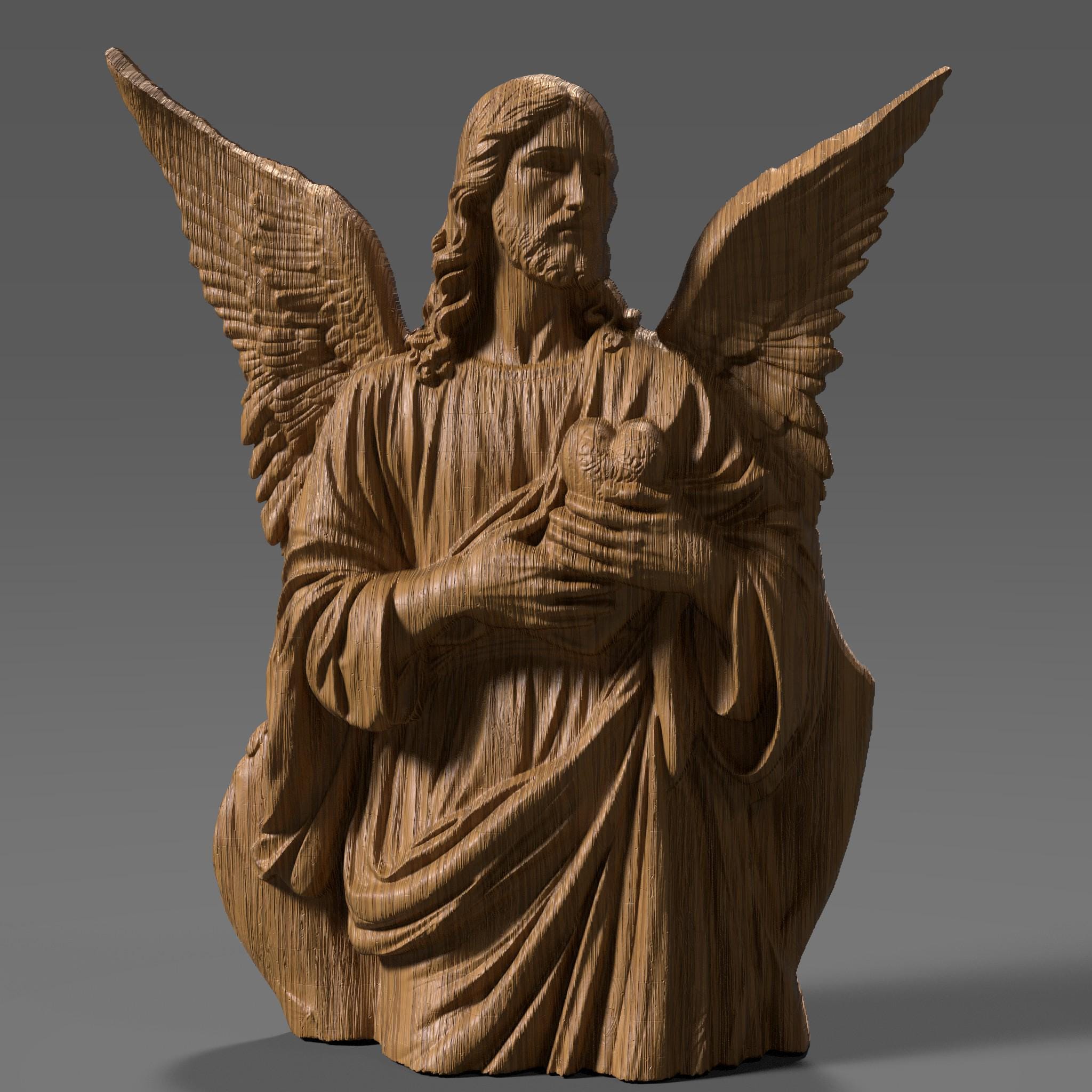 Jesus Christ 3D STL | Easter CNC Wood Carving | Christian Wall Art ...