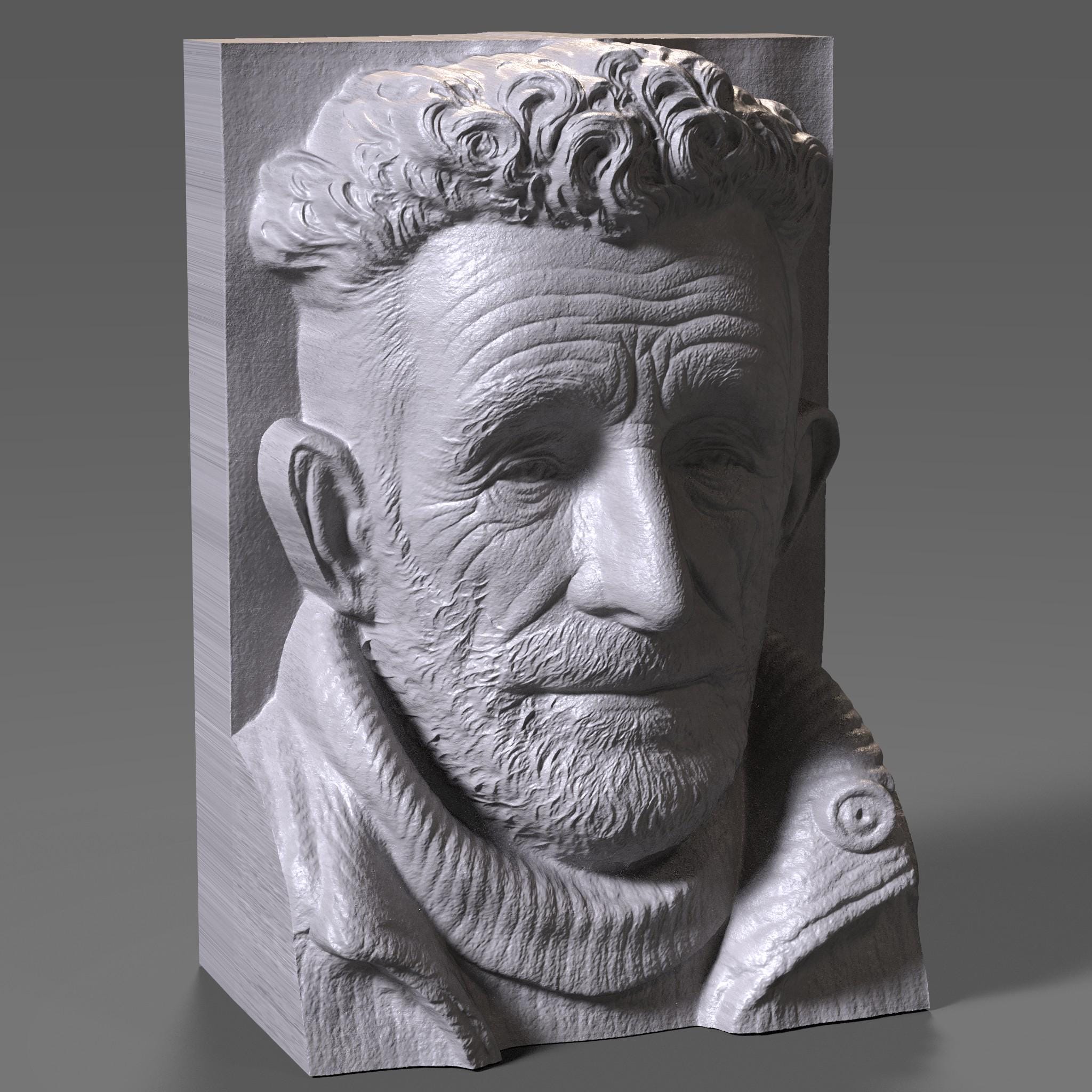 Custom 3D Bas-relief Portrait: Personalized Photo to STL File (digital ...