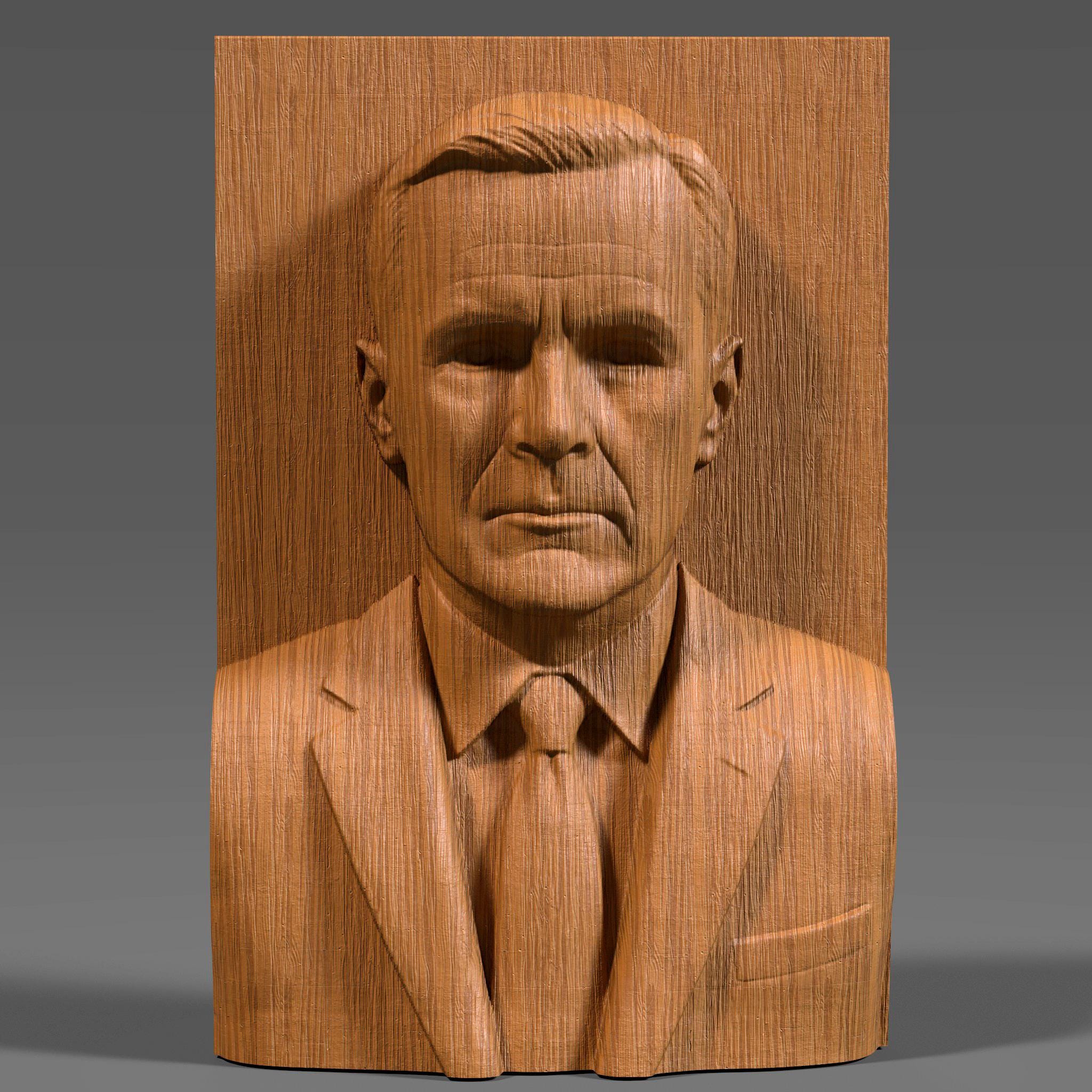 Mark Carney Portrait Relief: 3D STL File for CNC, Laser, 3D Printing - Etsy