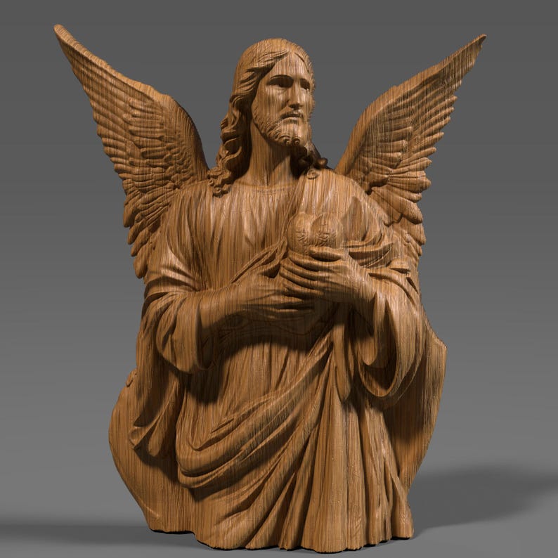 Jesus Christ 3D STL | Easter CNC Wood Carving | Christian Wall Art ...