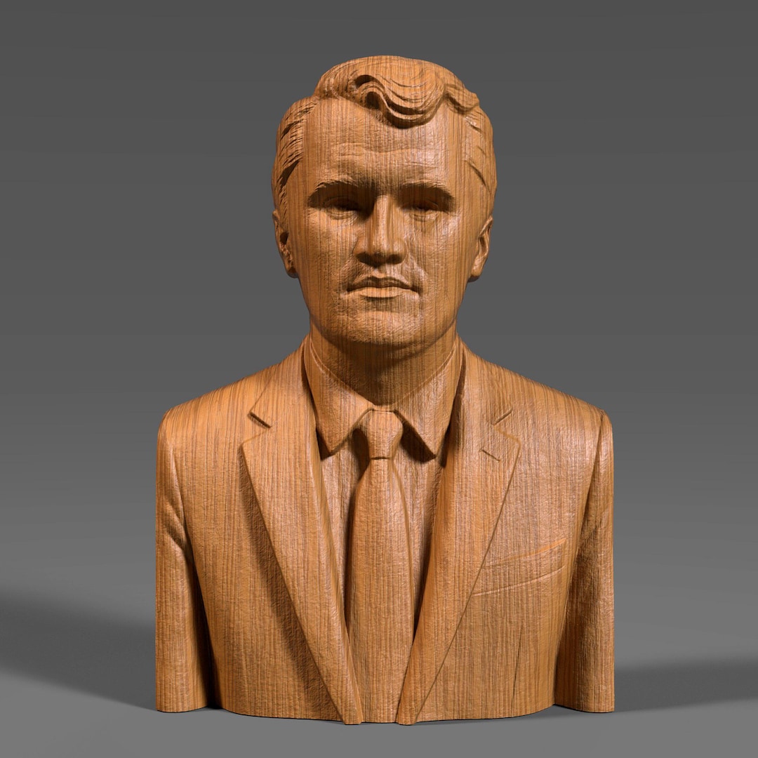Charlie Kirk Portrait Bust: Tribute Wood Carving (digital Download)wall ...