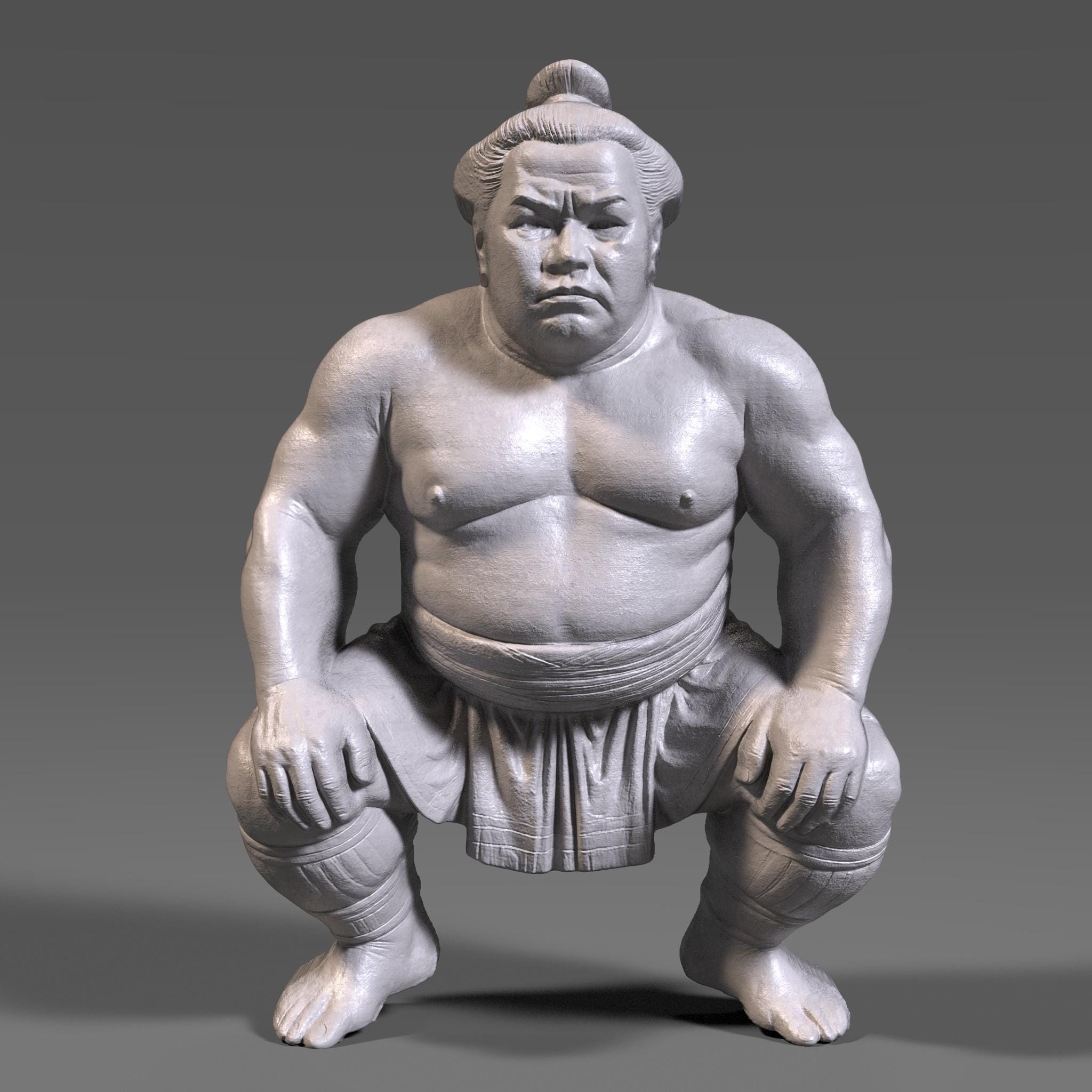 Sumo Wrestler 3D Relief Model | Japanese Martial Arts (digital Download ...