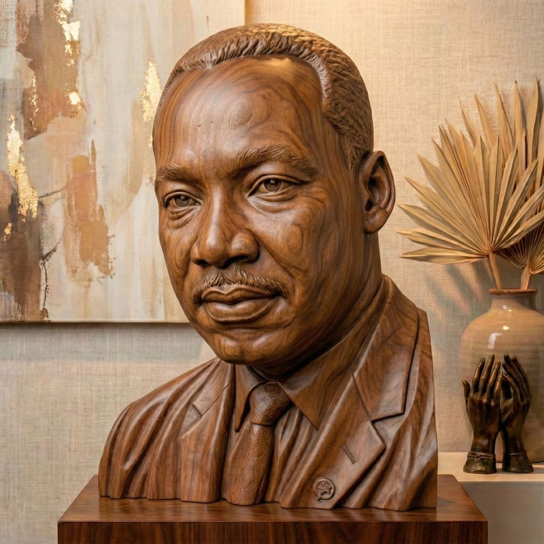 Martin Luther King: STL 3D Model | America 250 | CNC & 3D Print ...