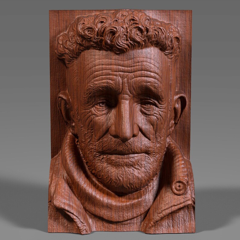 Custom 3D Bas-relief Portrait: Personalized Photo to STL File (digital ...
