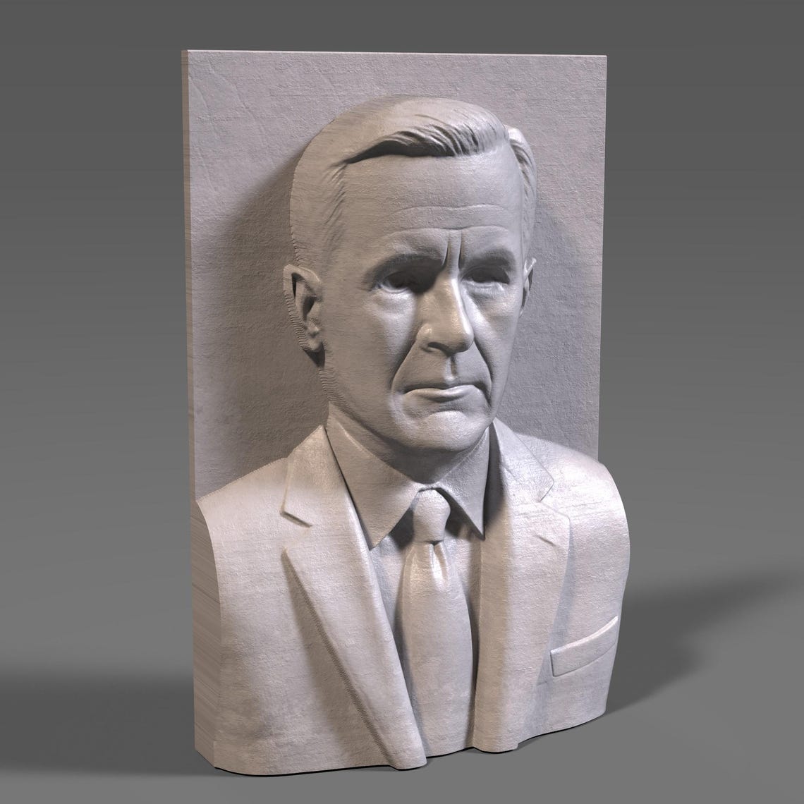 Mark Carney Portrait Relief: 3D STL File for CNC, Laser, 3D Printing - Etsy