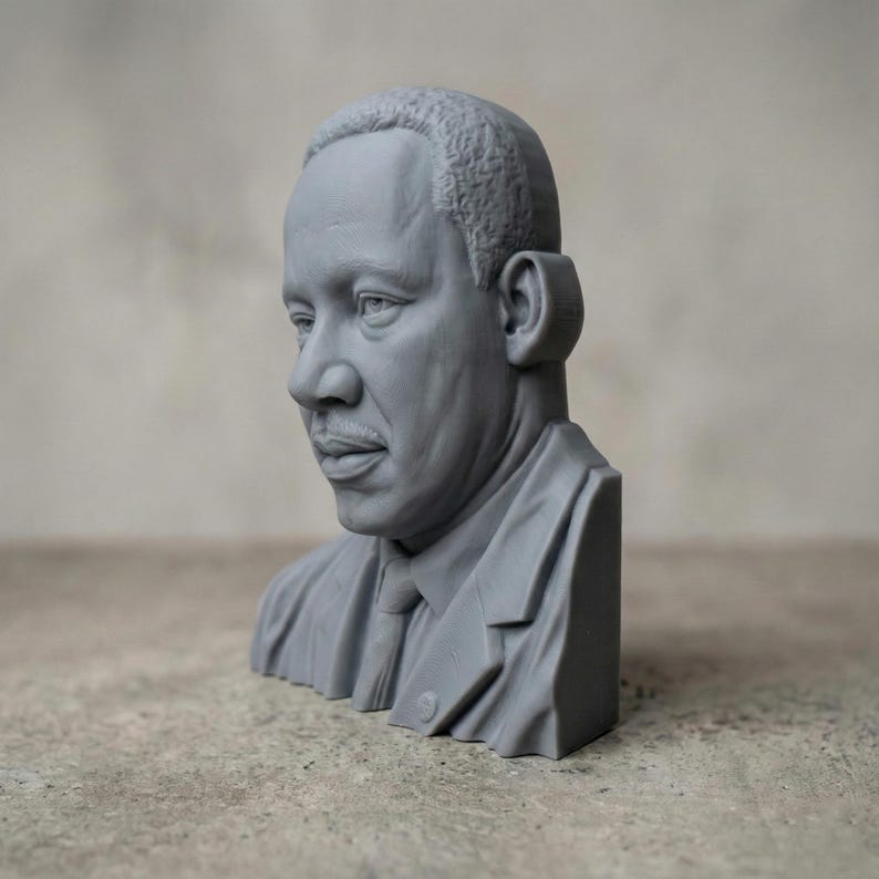 Martin Luther King: STL 3D Model | America 250 | CNC & 3D Print ...