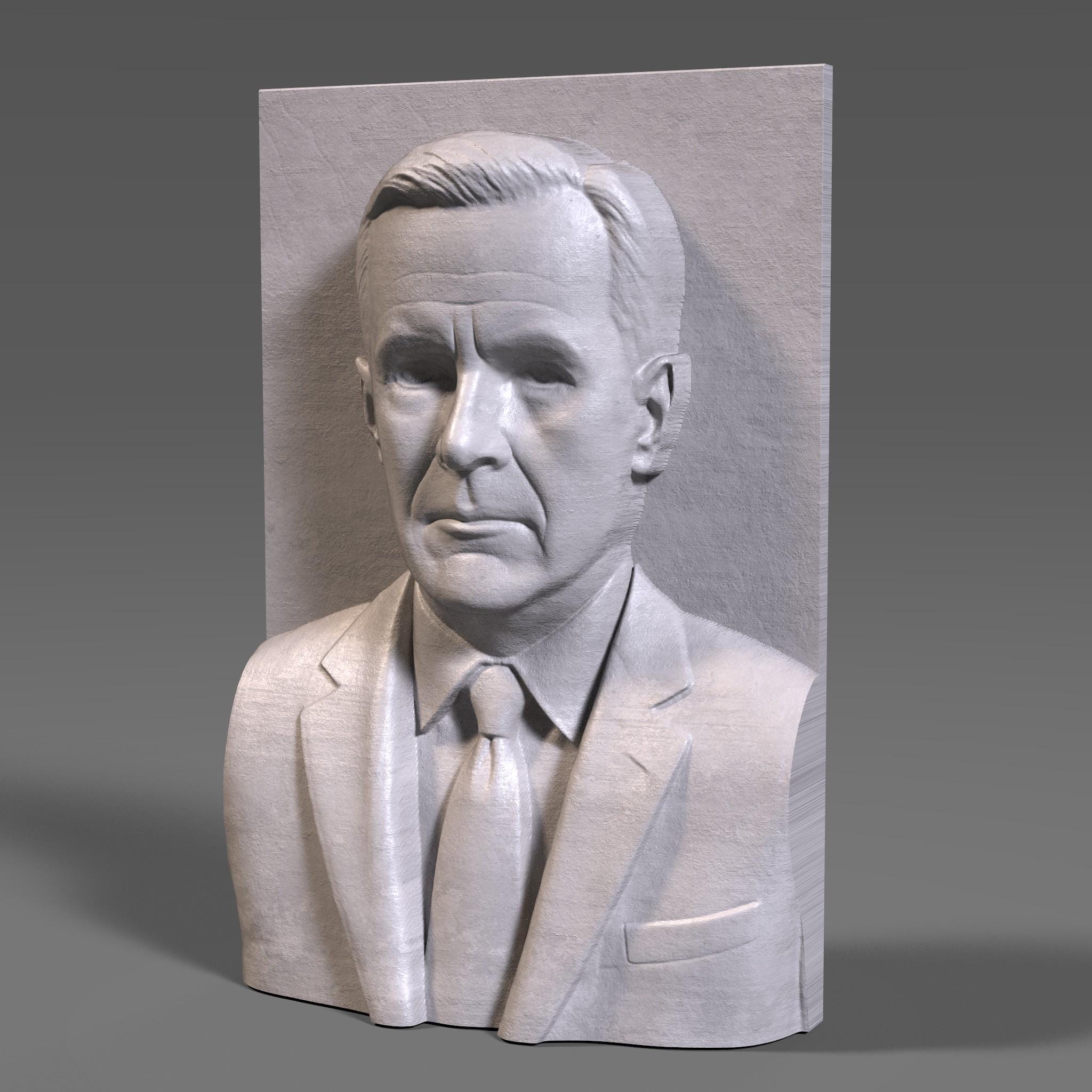 Mark Carney Portrait Relief: 3D STL File for CNC, Laser, 3D Printing - Etsy