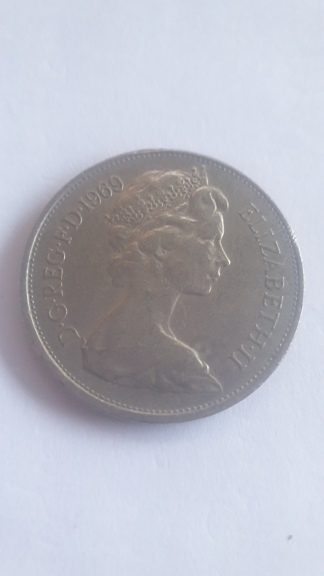 10 New Pence 1969u.kelizabeth Iicoin Collectible - Etsy