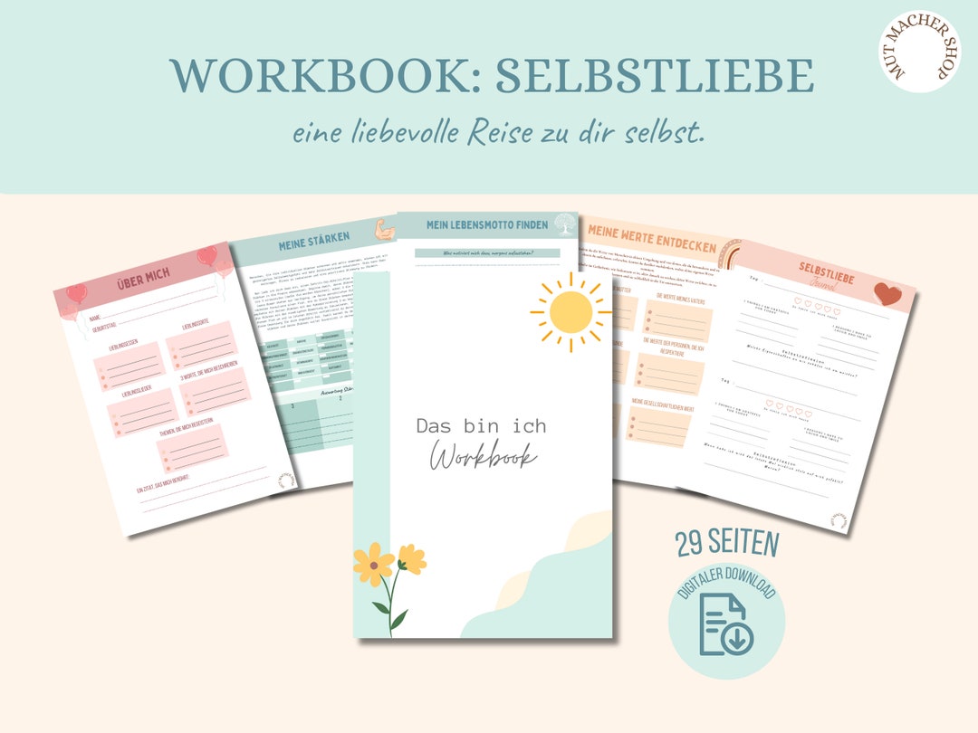 Workbook Self-love / Mindfulness Diary / Self-love Diary / Therapist ...