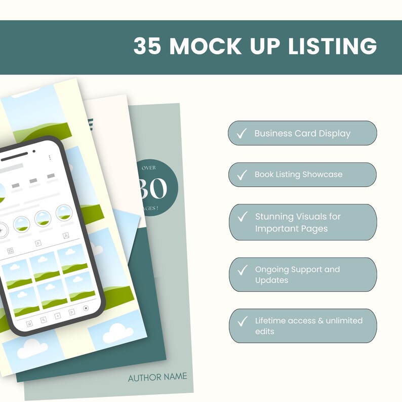 Etsy Shop Mockup Templates | 45 Digital Product Listing Designs | E ...