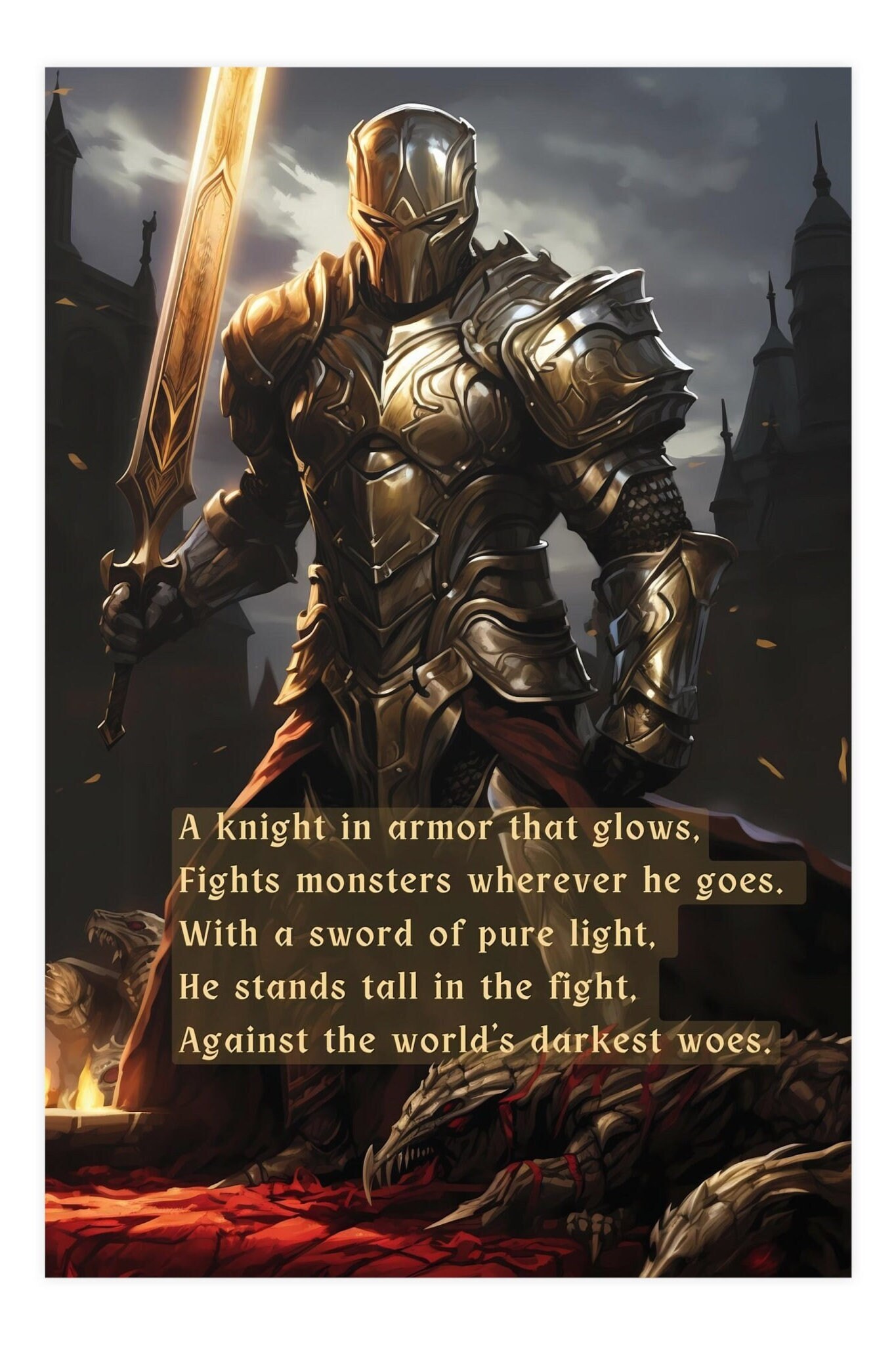 Knight Fighting Monster