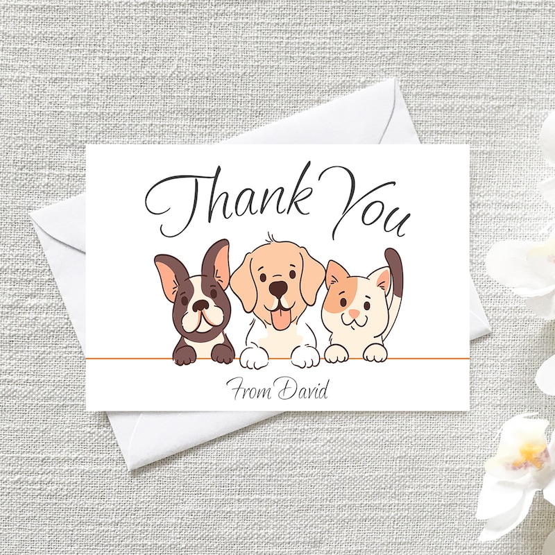Dog Thank You Note - Etsy