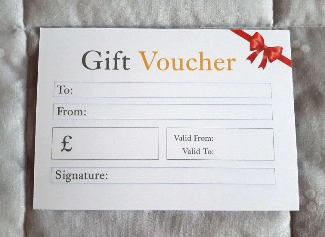 12 X Blank Gift Voucher Certificates With or Without Envelopes - Etsy