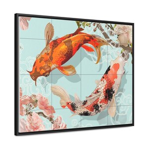 Stunning Wall Art Koi Fish Print Japanese Modern Home - Etsy