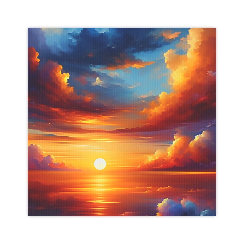 Cloudscape Art, Sunset Wall Art for Aesthetic Room Decor, Cloud Wall ...