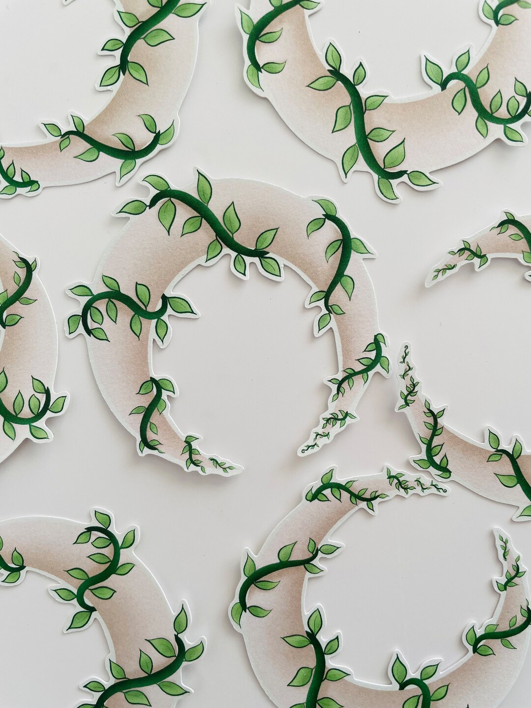 Plant Moon Die Cut Sticker - Etsy