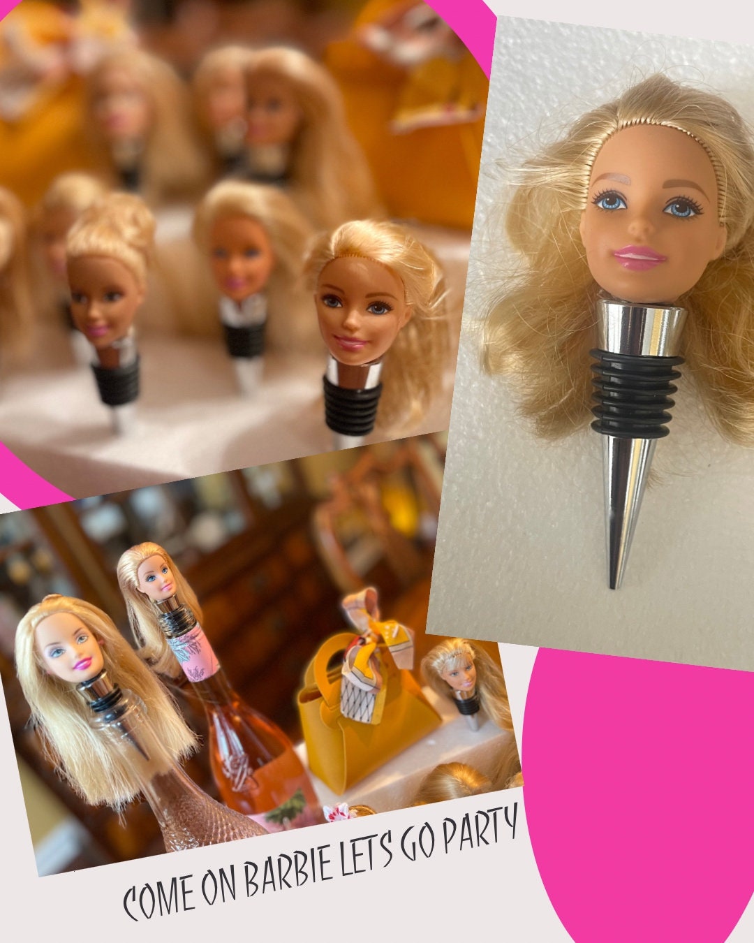 BARBIE WINE STOPPERS - Etsy