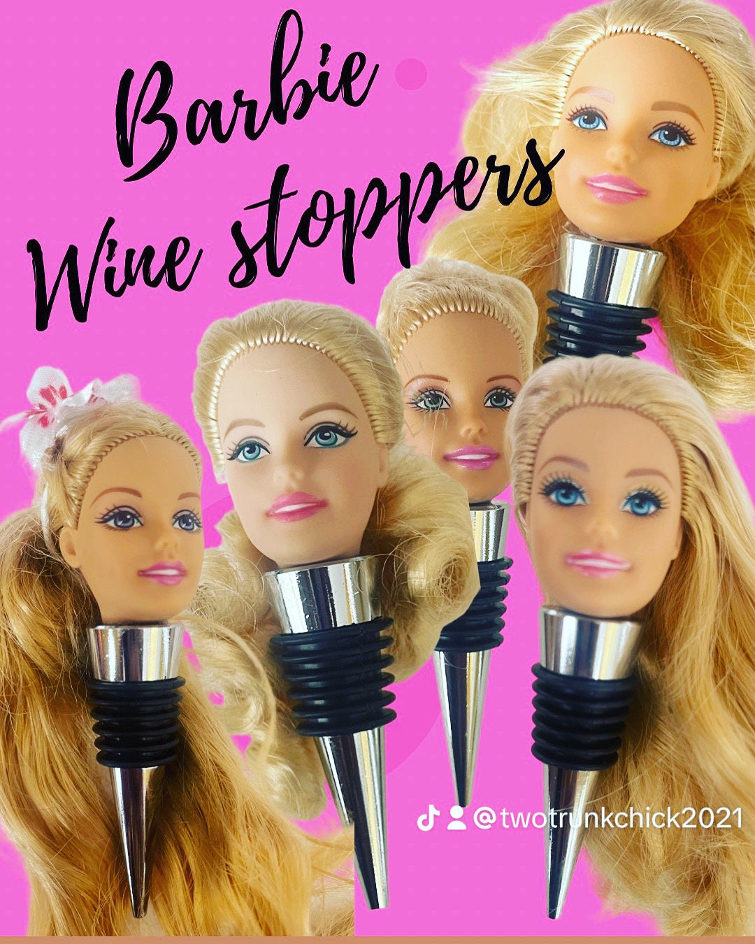 BARBIE WINE STOPPERS - Etsy