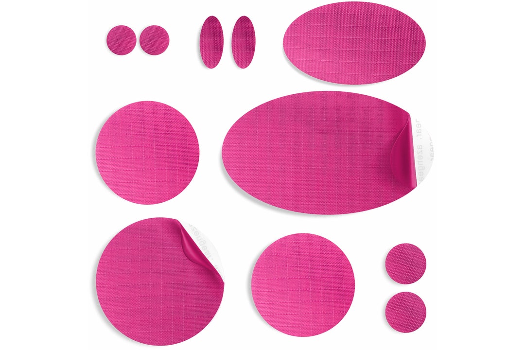Puffer Jacket Repair Patches DARK PINK, 11 Pieces Self-adhesive ...