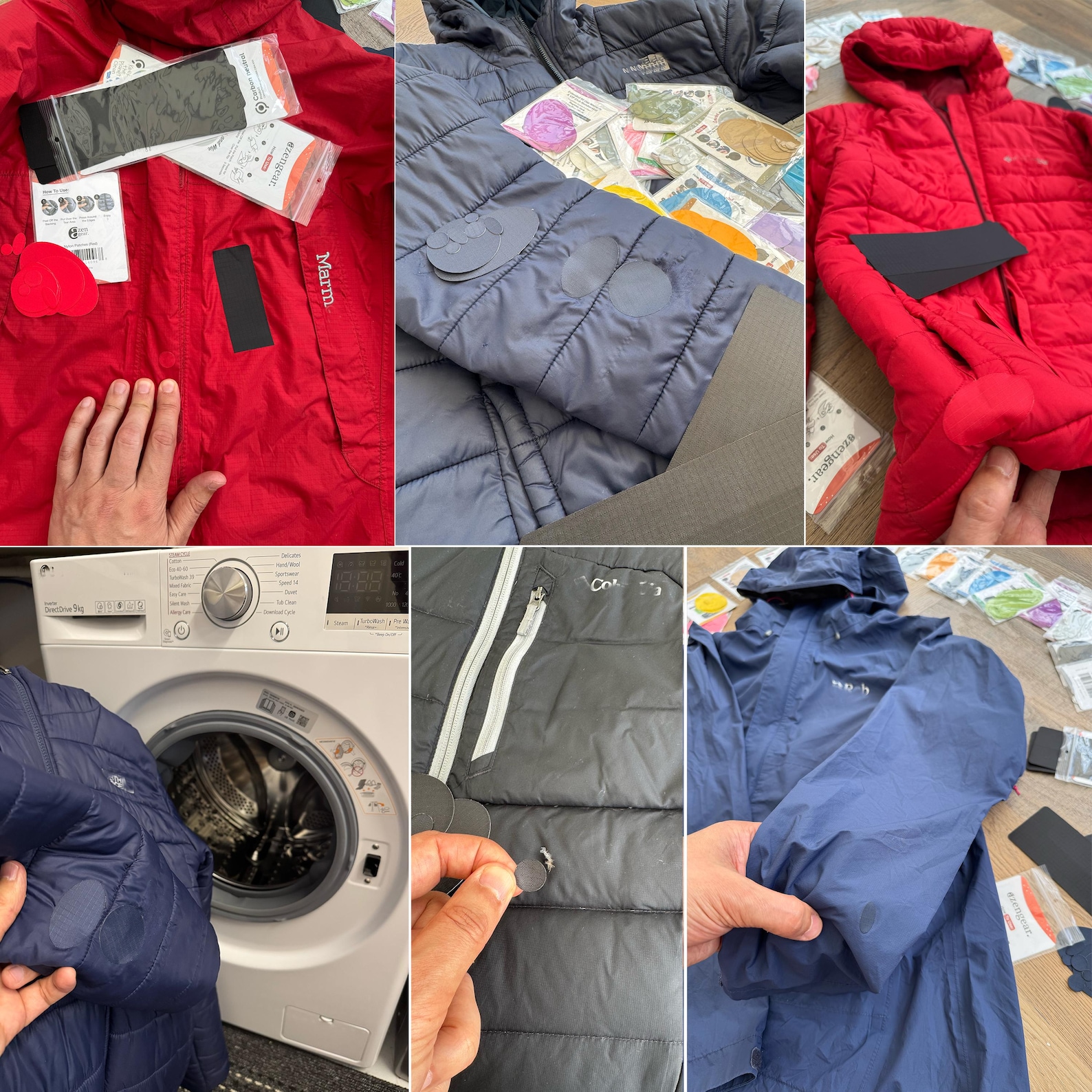 Jacket Repair Patches for Down Puffer Coats - Self-adhesive, Waterproof ...