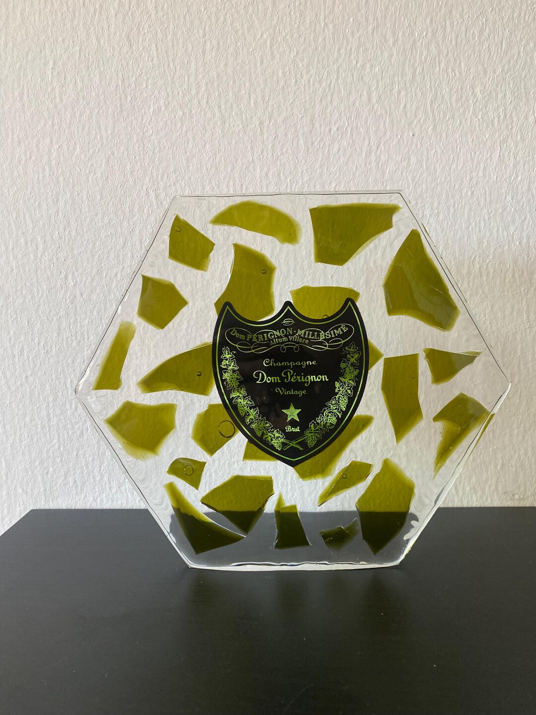 Dom Perignon Vintage Luminous Epoxy Resin Art, Dom Perignon Hexagon ...