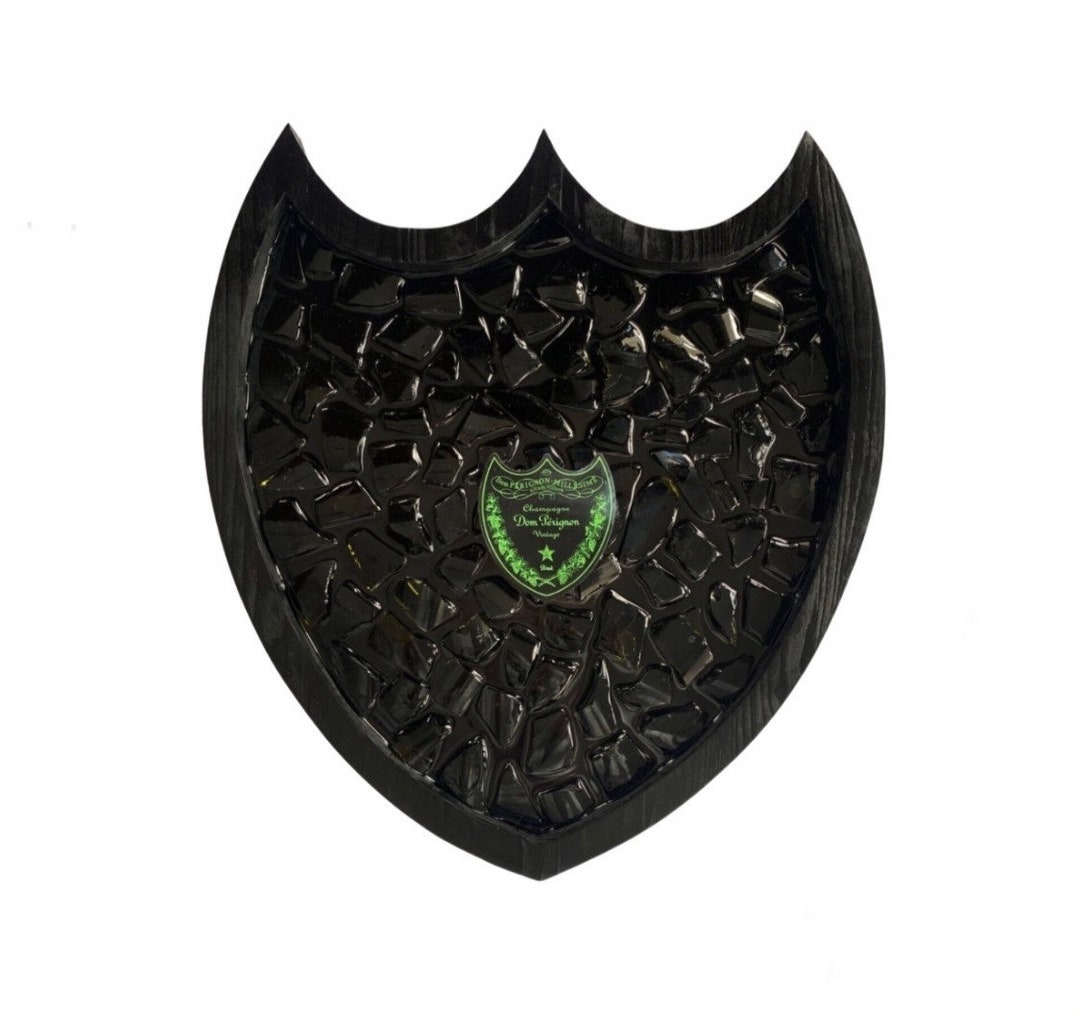 Dom Perignon Luminous Green Art Painting With Resin Handmade Dom ...