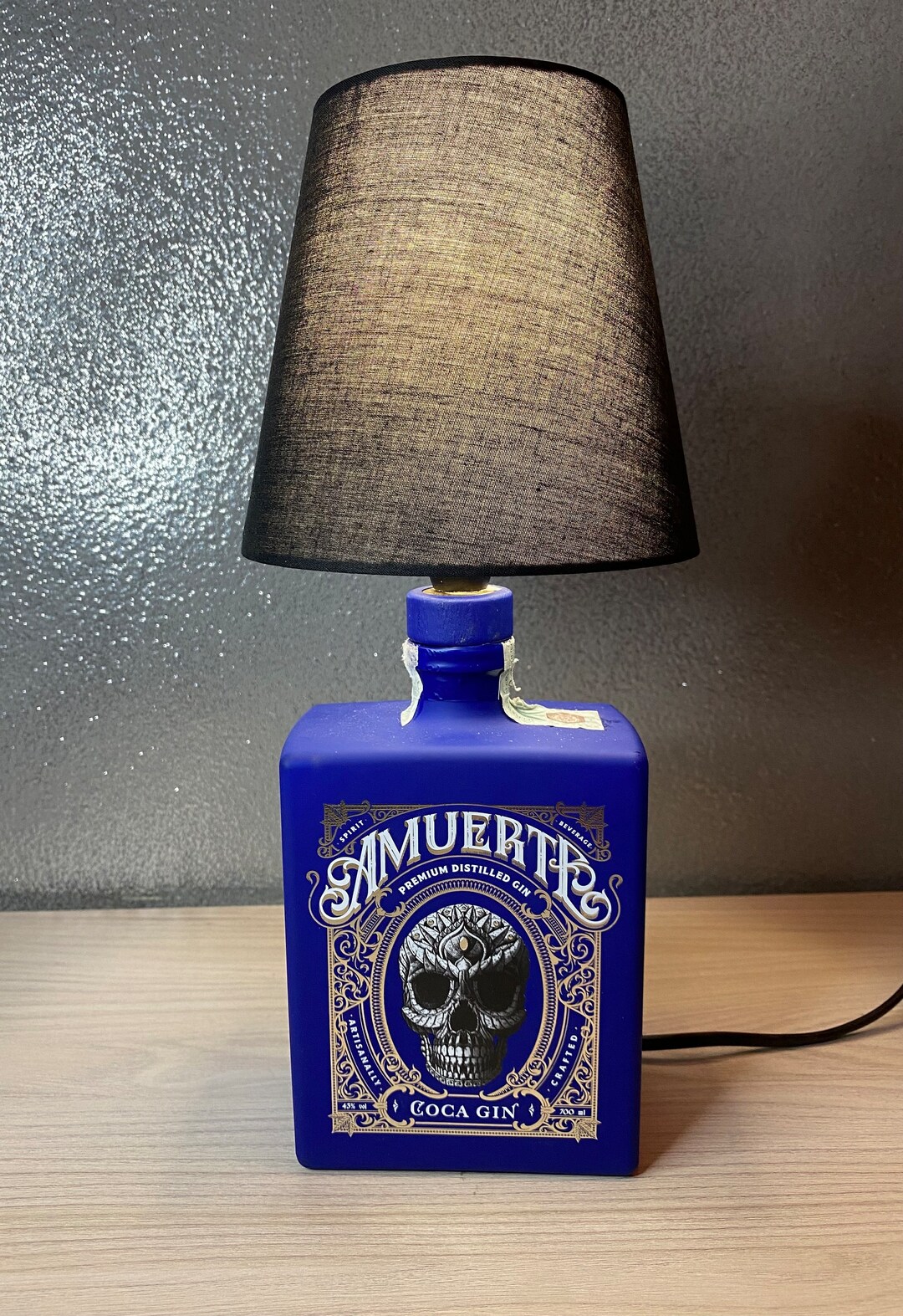 Amuerte Blue Coca Gin Lamp, Homemade Lamp Gift Idea for Living Room ...