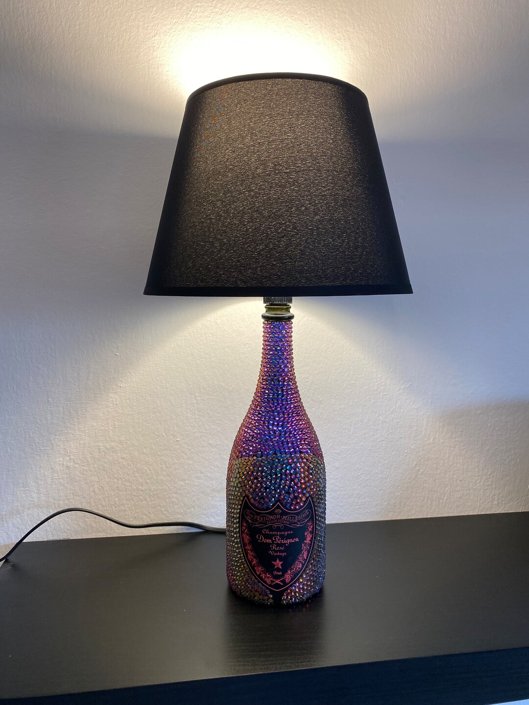 Dom Perignon Luminous Rosé Lamp With Green Diamonds, Dom Perignon ...