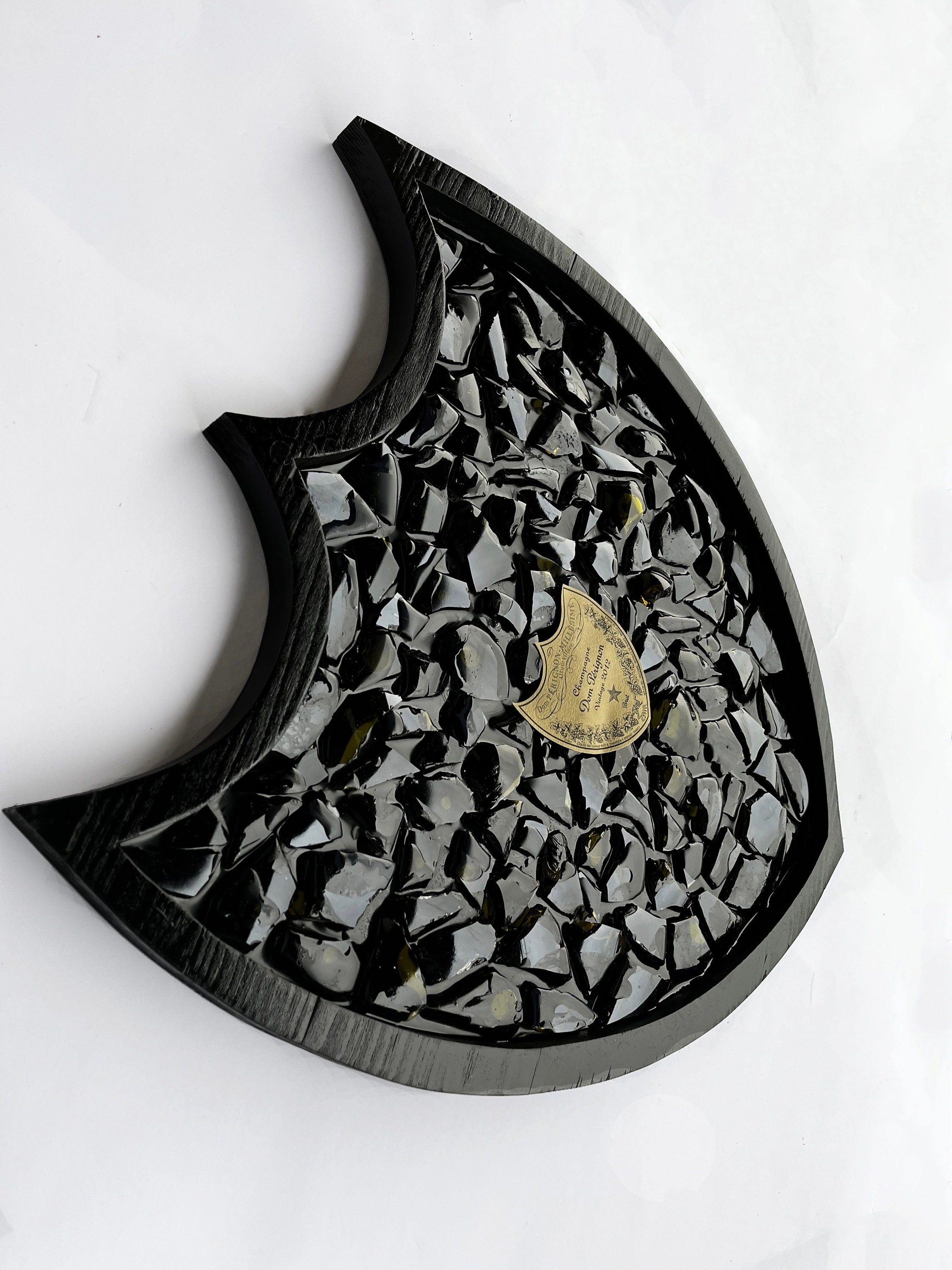 Dom Perignon Vintage Painting With Broken Bottle and Resin Shield Dom ...