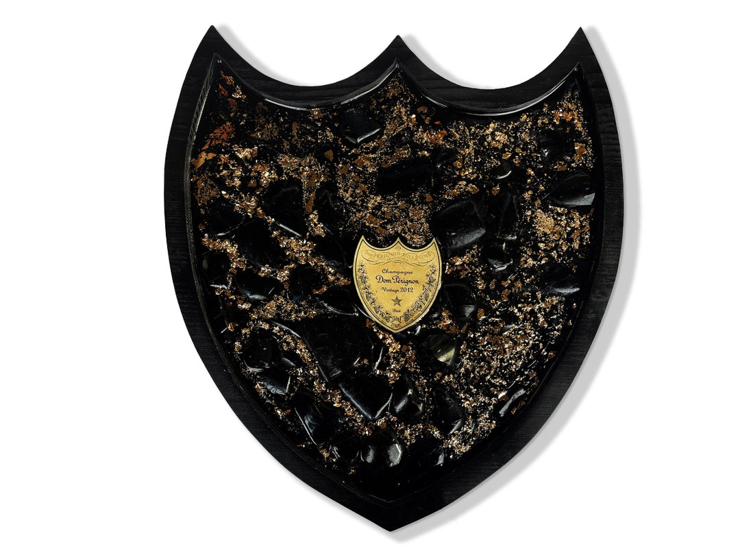 Dom Perignon Vintage Gold Handmade With Gold Leaf Painting Broken ...