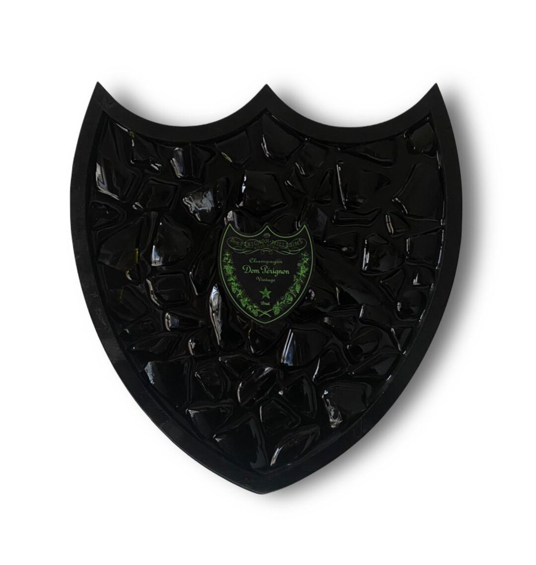 Dom Perignon Luminous Green Art Painting With Resin Handmade Dom ...