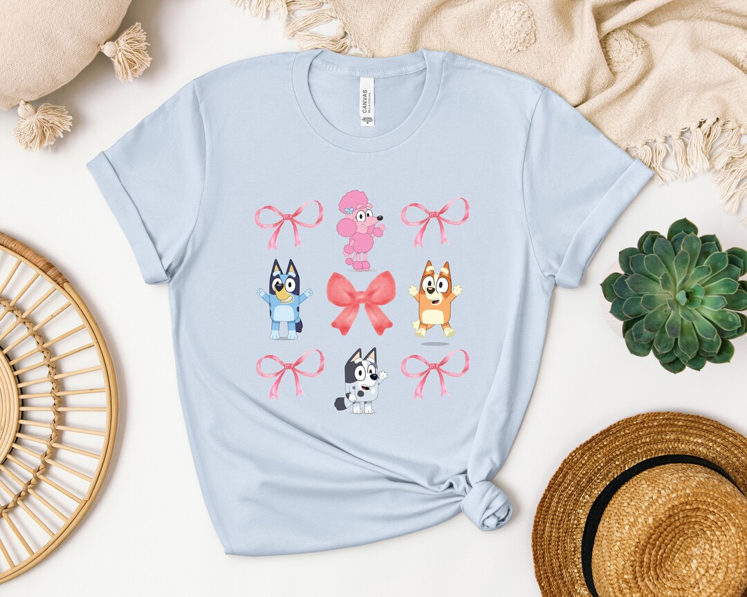 Personalized Bluey Short Sleeve Tee for Bluey Lover Shirt With Bluey ...