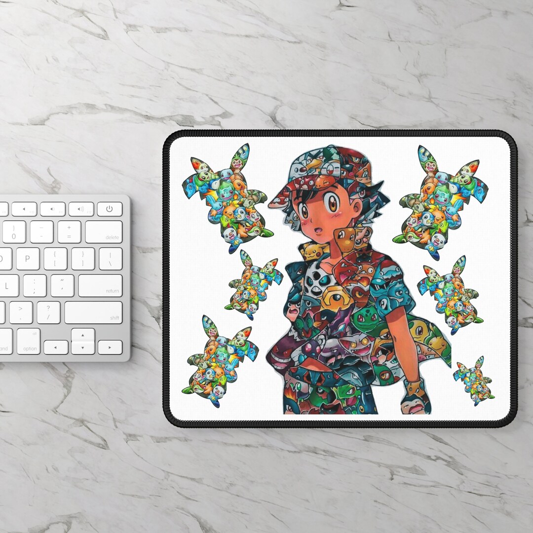 Pokemon Gaming Mouse Pad, Gaming Gift, Gamer Gift, Video Game Character ...