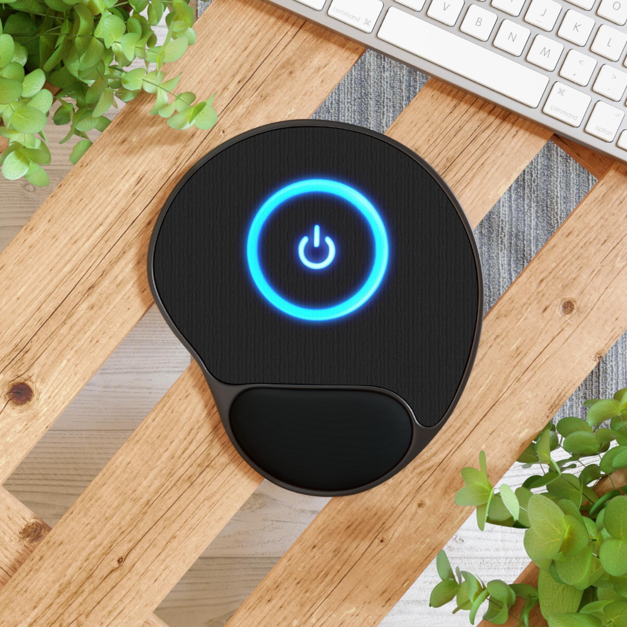 Power Button Themed Mouse Pad With Wrist Rest - Etsy