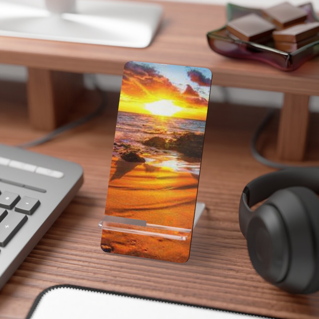 Beach Sunset Themed Mobile Display Stand for Smartphones - Etsy
