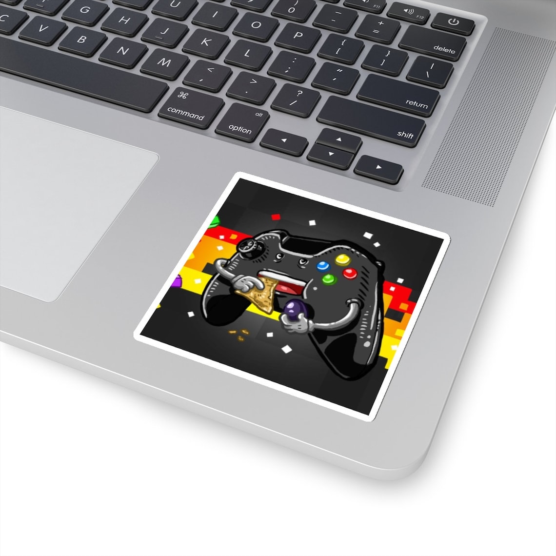 Controller Eating Themed Kiss-cut Stickers - Etsy